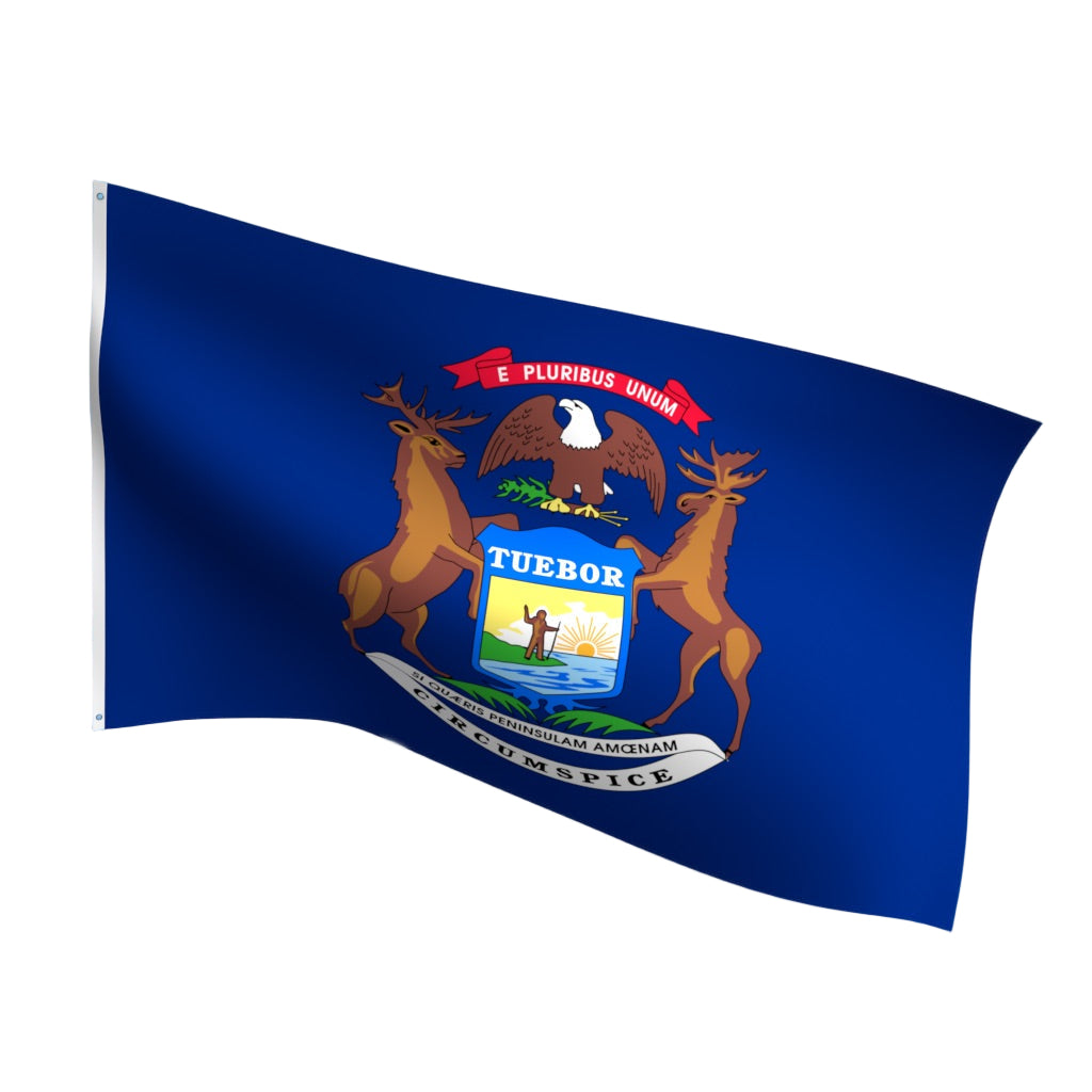 Michigan Polyester Flags Nylon Flag – Durable Outdoor State Flag ...