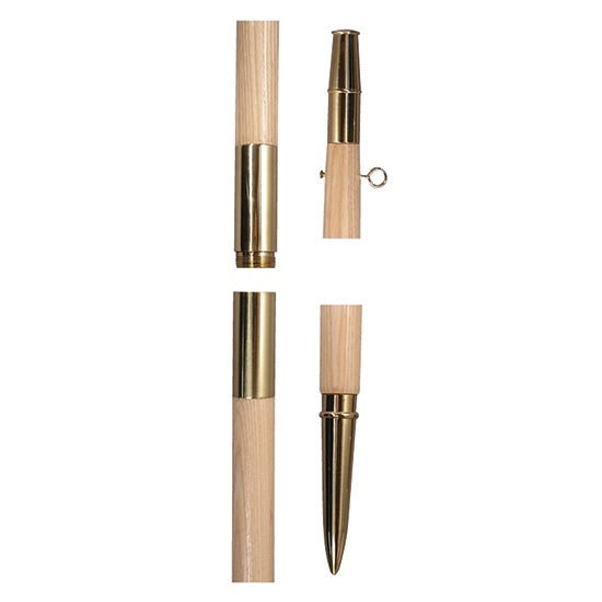 Guidon Pole - Brass Joints & Army Spear – USA Made – Tidmore Flags
