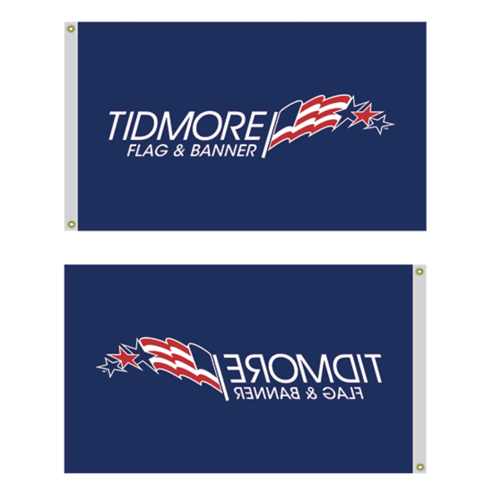 Custom Single Reverse Flag – Tidmore Flags