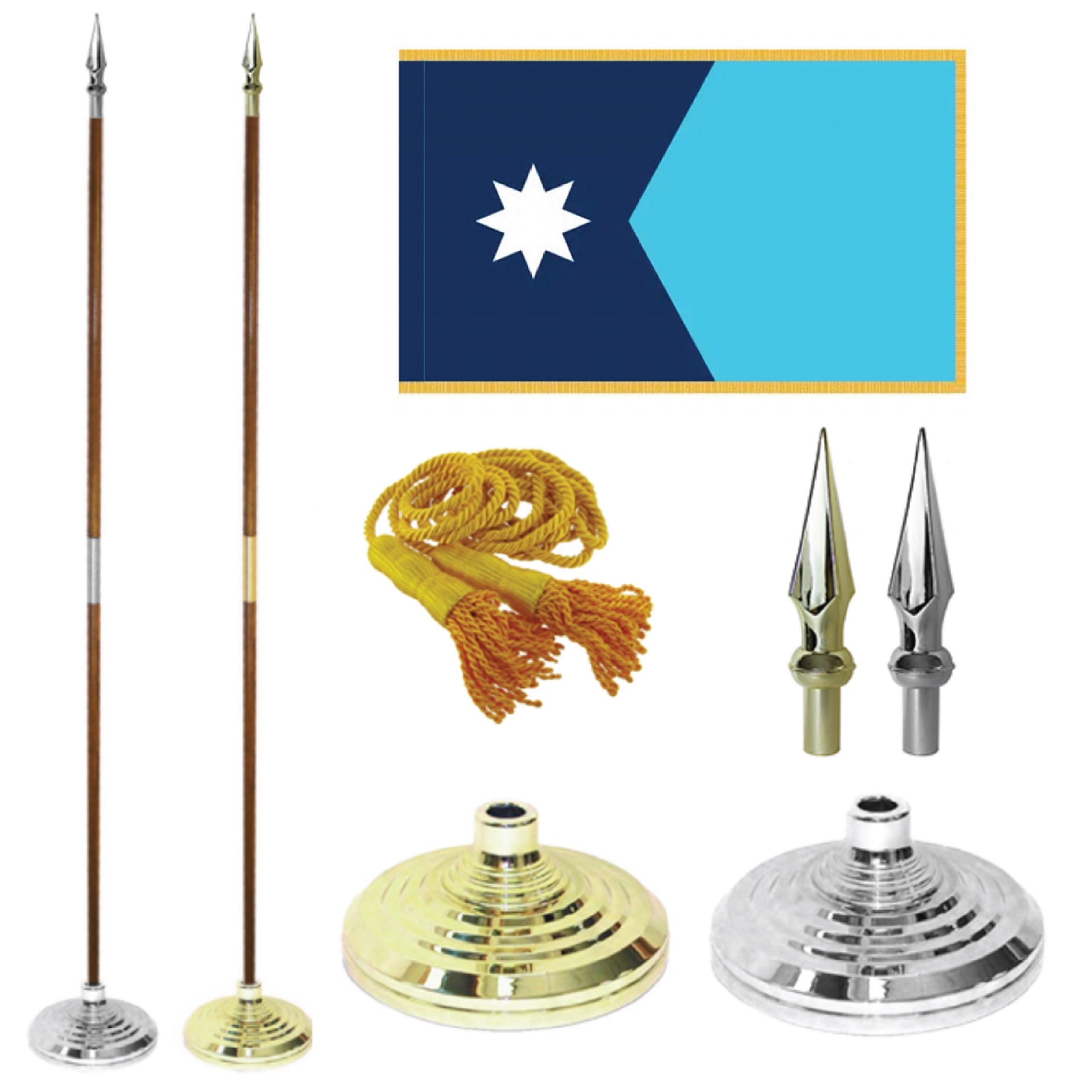 Minnesota State Flag Presentation Set – Made in USA – Tidmore Flags