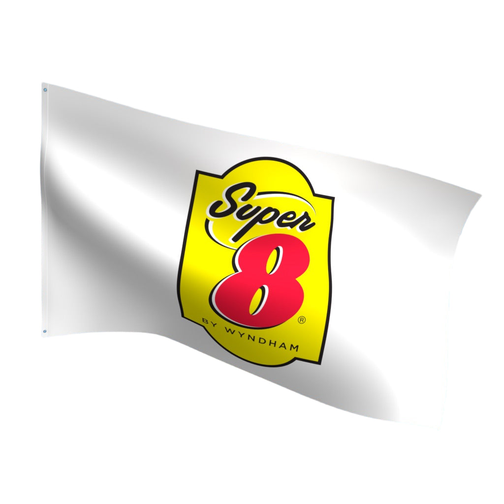 Super 8 Flag Nylon Flag | Durable Outdoor Hotel Flag – Tidmore Flags