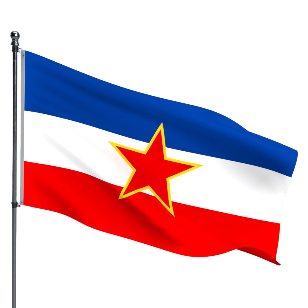 Yugoslavia Flag For Sale – Weather-Resistant Nylon Flag, Indoor ...